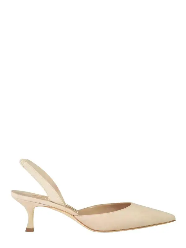 Manolo Blahnik Carolyne Slingback Pumps - Neutrals