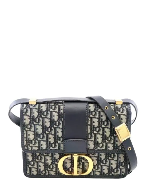 Dior 2010s 30 Montaigne Shoulder Bag - Blue