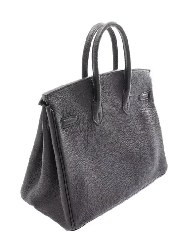 Hermès Togo Leather Birkin 25 Tote Bag - Black