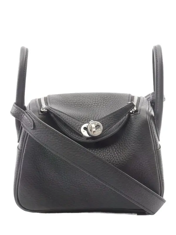 Hermès Mini Lindy Shoulder Bag - Black