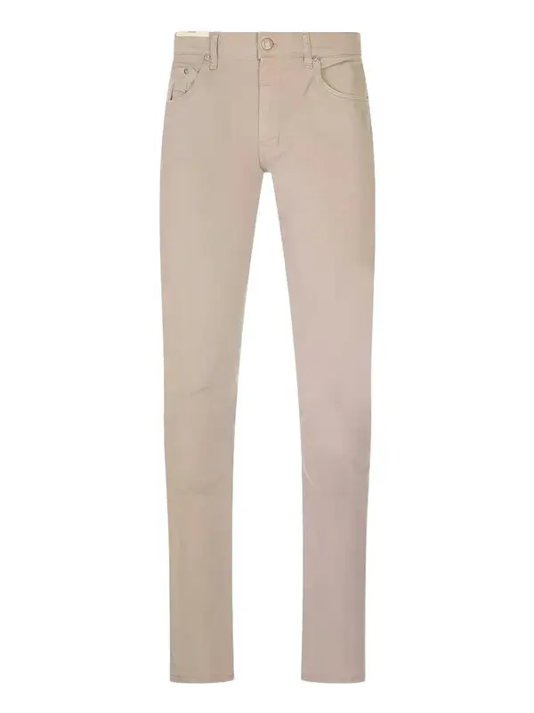 PT TORINO Logo Patch Tailored Trousers - Neutrals