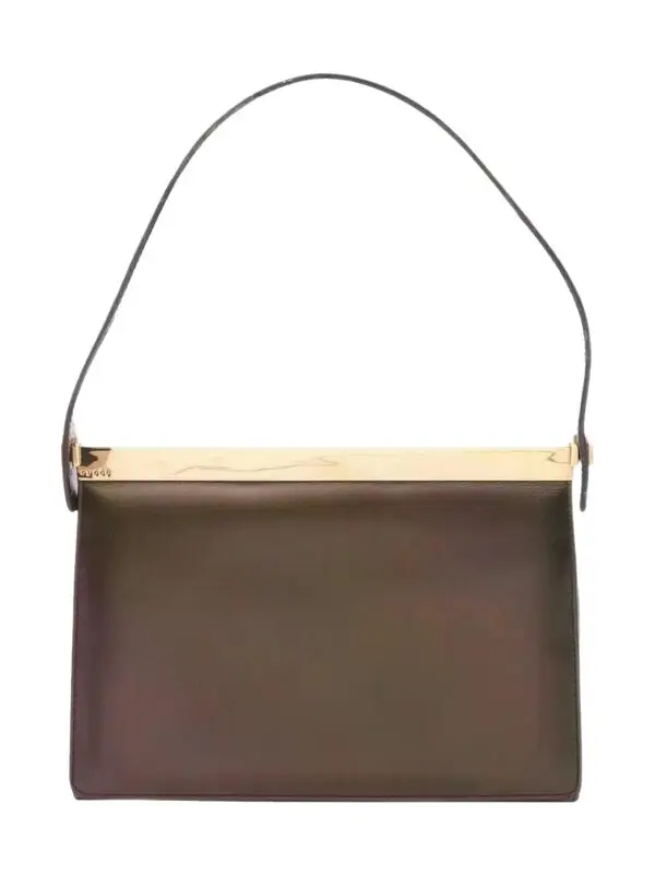 Gucci 2000s Metal-bar Tote Bag - Brown