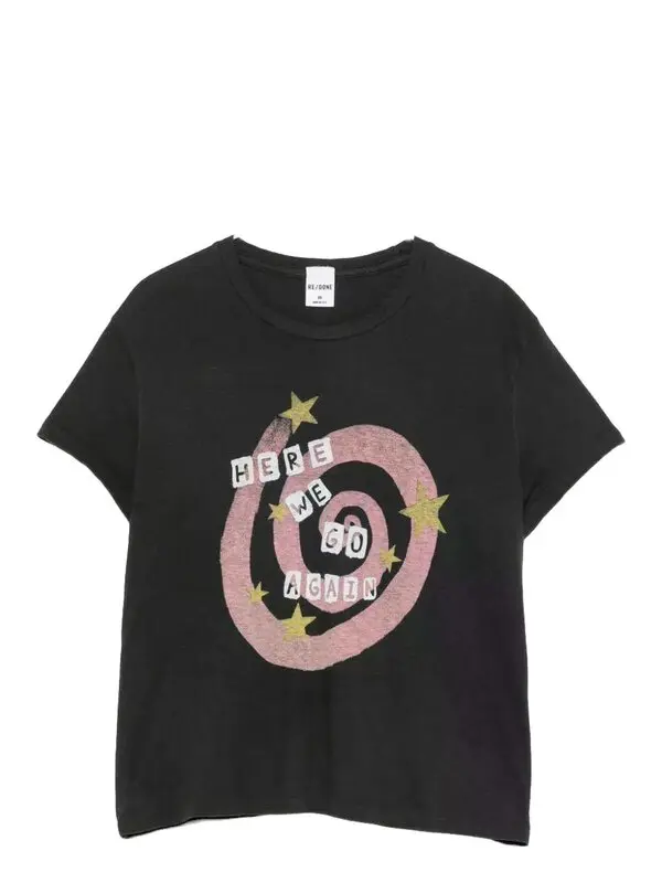 RE/DONE Graphic-print T-shirt - Black
