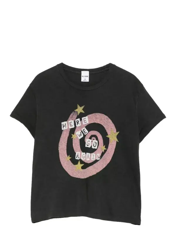 RE/DONE Graphic-print T-shirt - Black