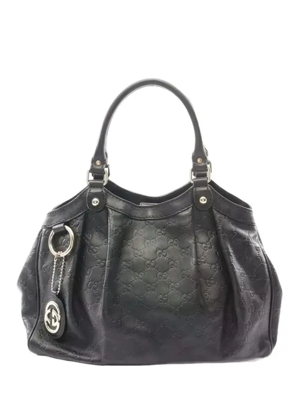 Gucci 2010s Sukey Guccissima Handbag - Black