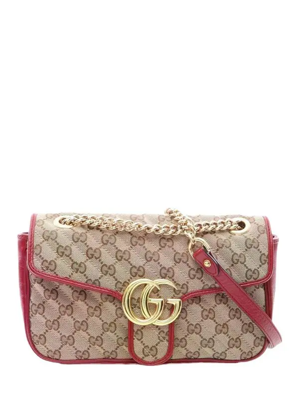 Gucci Marmont Gg Shoulder Bag - Neutrals