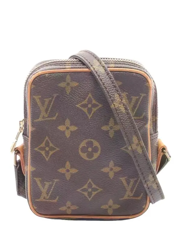 LOUIS VUITTON 1989 Mini Danube Monogram Shoulder Bag - Brown