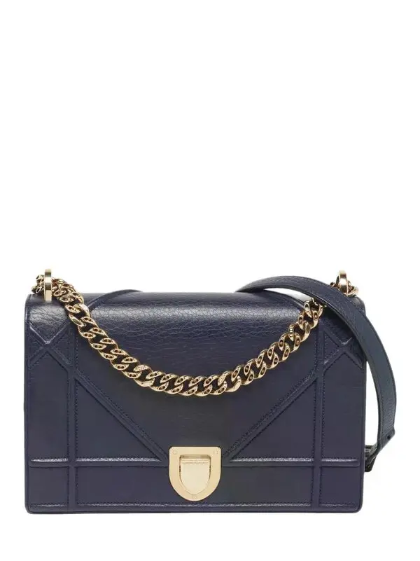 Dior 2017 Medium Diorama Cannage Shoulder Bag - Blue