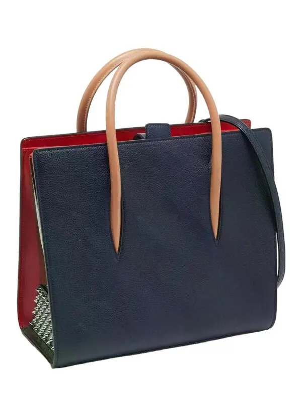 CHRISTIAN LOUBOUTIN Paloma Leather Tote Bag - Blue
