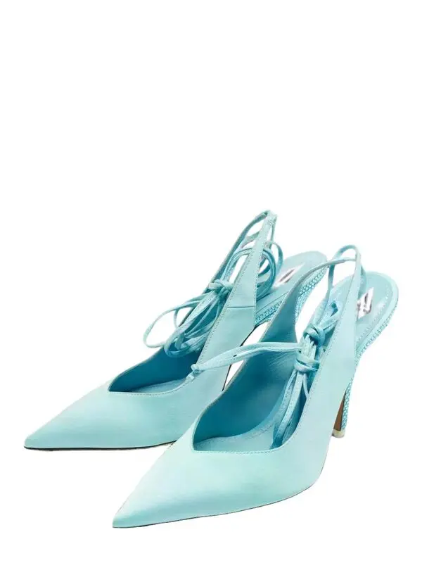 Attico Venus Crystal-embellished Pumps - Blue