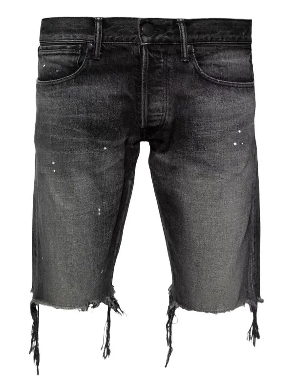 John Elliott Frayed Hem Pocket Shorts - Grey