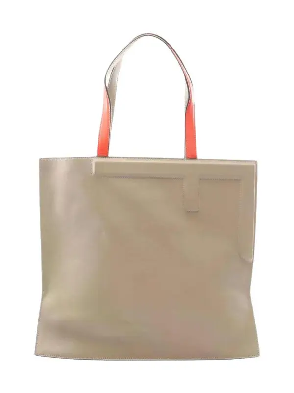 Fendi 2010s Flip Logo-embossed Tote Bag - Neutrals