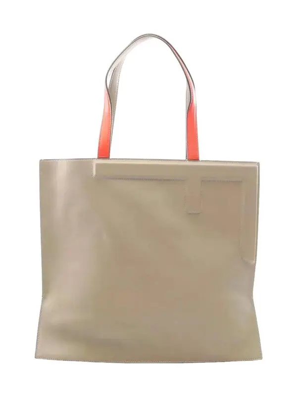 Fendi Flip Logo-embossed Tote Bag - Neutrals