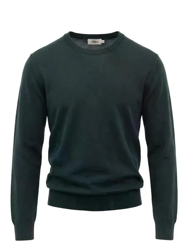 Altea Fine-knit Crew-neck Sweater - Green