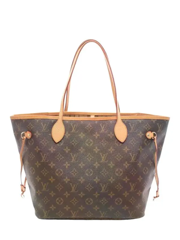 LOUIS VUITTON 2008 Mm Neverfull Monogram Tote Bag - Brown