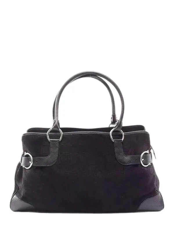 FERRAGAMO 2000s Gancini Tote Bag - Black
