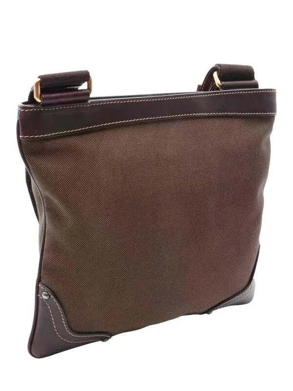 Prada Logo Jacquard Shoulder Bag - Brown