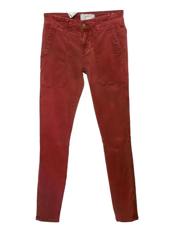 Current/Elliott Denim High-waist Jeans - Red