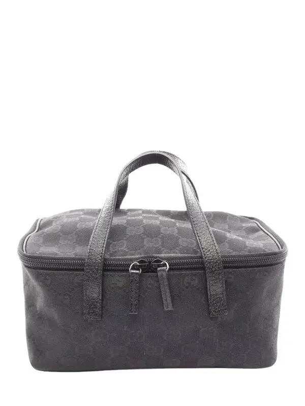 Gucci Gg Monogram Vanity Bag - Black