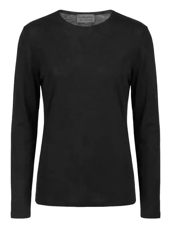 PUROTATTO Long-sleeve T-shirt - Black