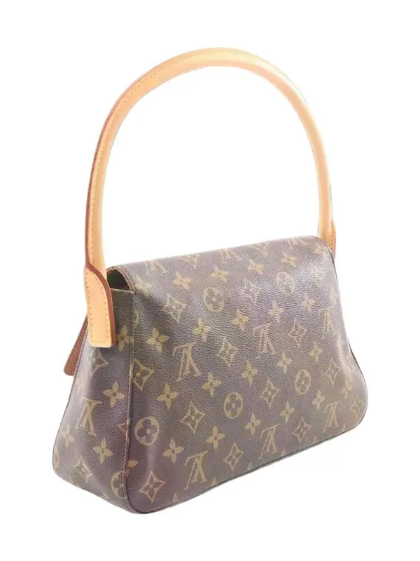 LOUIS VUITTON 2002 Looping Monogram Tote Bag - Brown