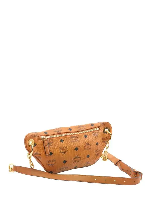 Mcm Visetos Chain Belt Bag - Brown