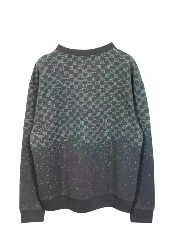 LOUIS VUITTON 2010s Damier Spread Sweatshirt - Grey