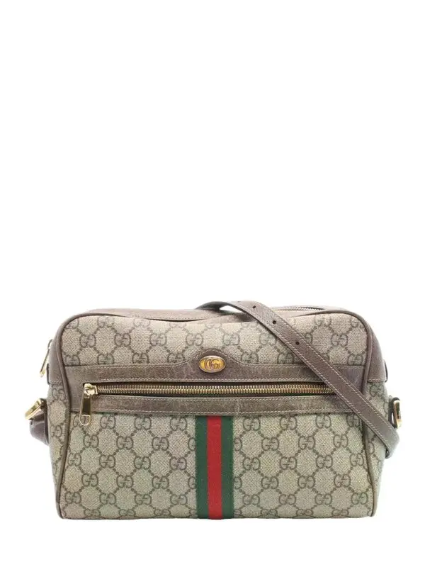 Gucci 2000s Ophidia Gg Supreme Shoulder Bag - Neutrals