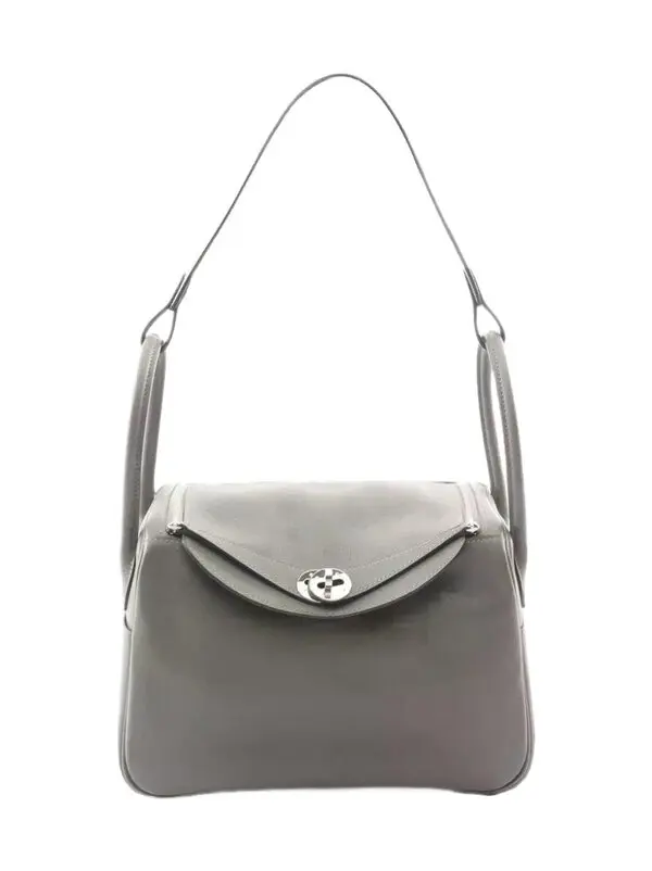 Hermès 2022 26 Lindy Evercolor Shoulder Bag - Grey