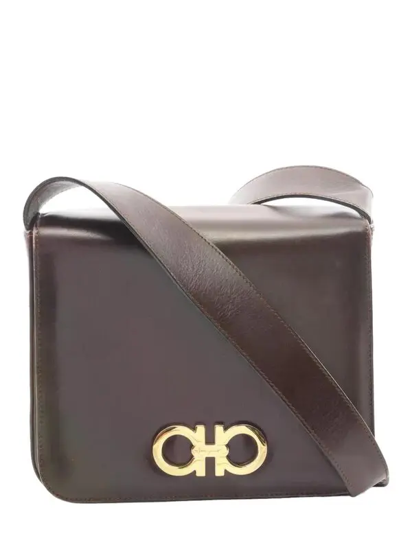FERRAGAMO Gancini Cross Body Bag - Brown