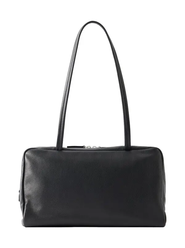 THE ROW Astra Leather Shoulder Bag - Black