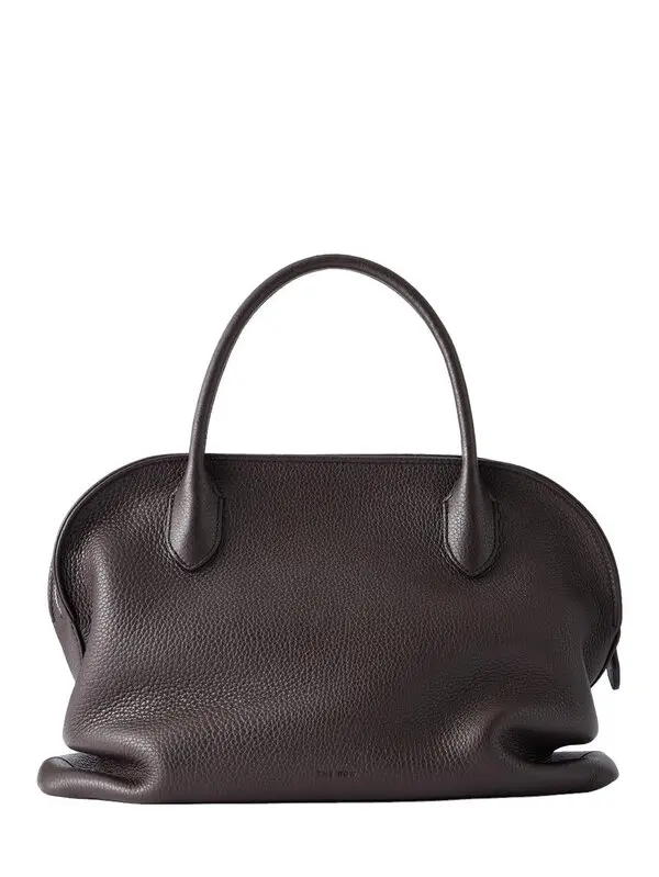 THE ROW Agnes 12 Leather Shoulder Bag - Brown