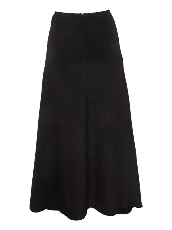 Victoria Beckham Draped Asymmetric Midi Skirt - Black