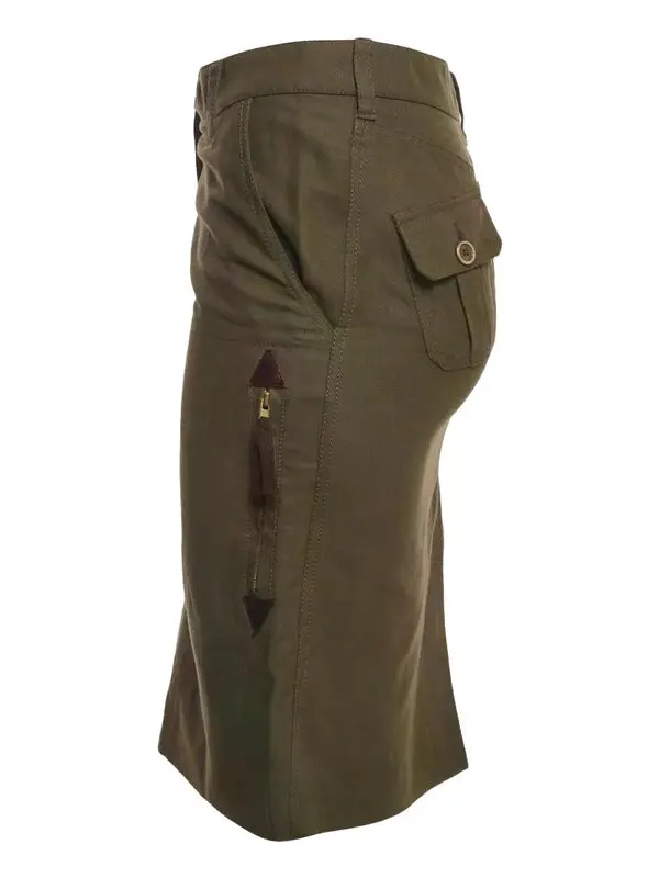 Moschino Button-closure Mini Skirt - Brown