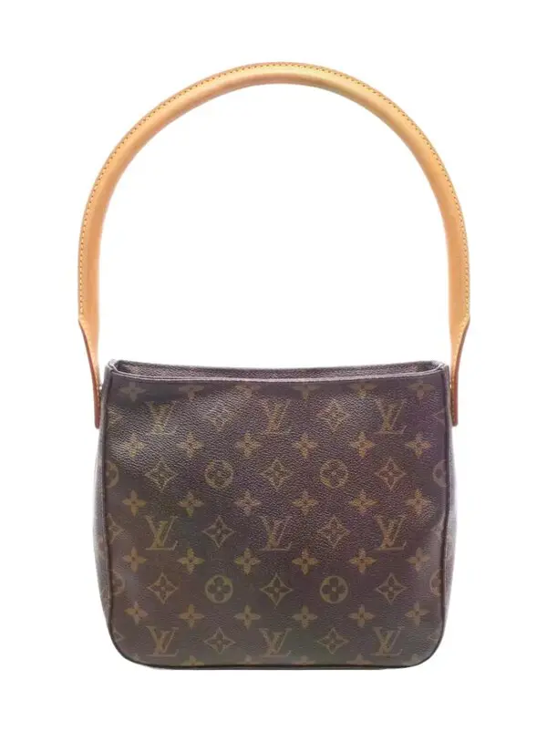 LOUIS VUITTON 2002 Mm Looping Monogram Tote Bag - Brown