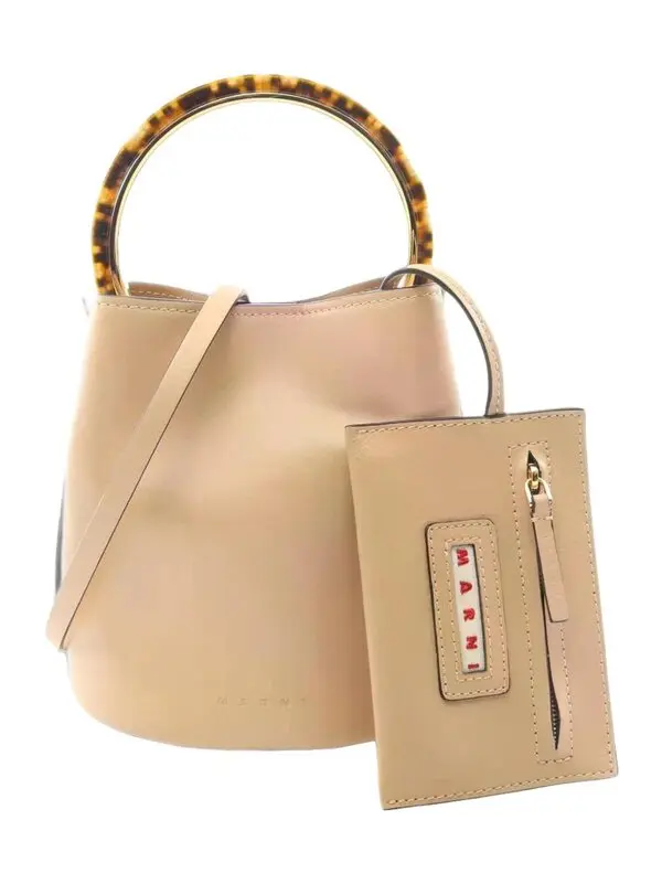 Marni 2010s Pannier Leather Tote Bag - Neutrals