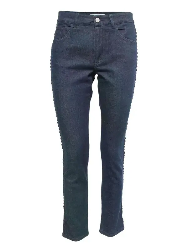 See By Chloé Bead-embellished Denim Jeans - Blue