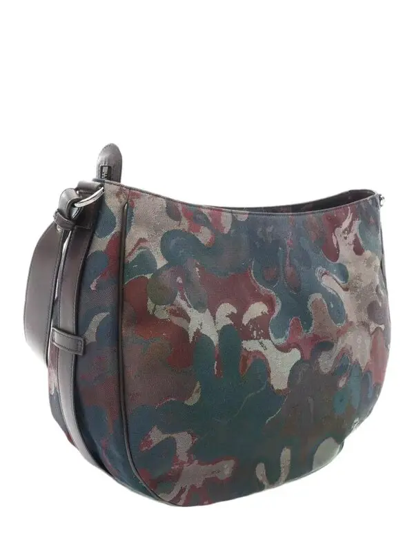Dior 2010s X Peter Doig Foldover Shoulder Bag - Blue