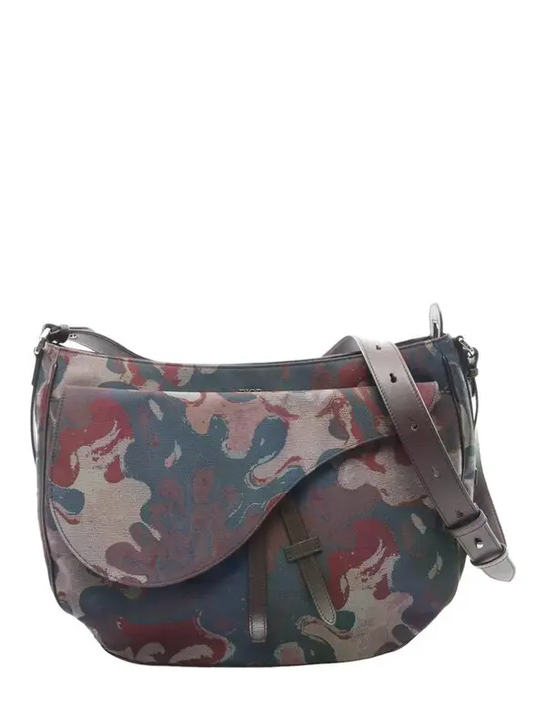 Dior 2010s X Peter Doig Foldover Shoulder Bag - Blue