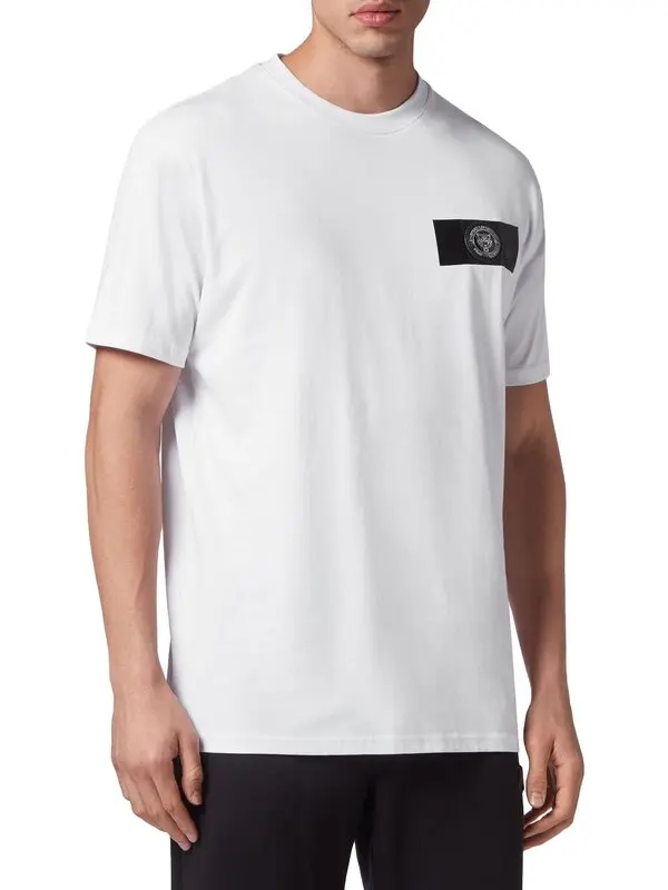 PLEIN SPORT Jersey T-shirt With Back Logo Print - White 1