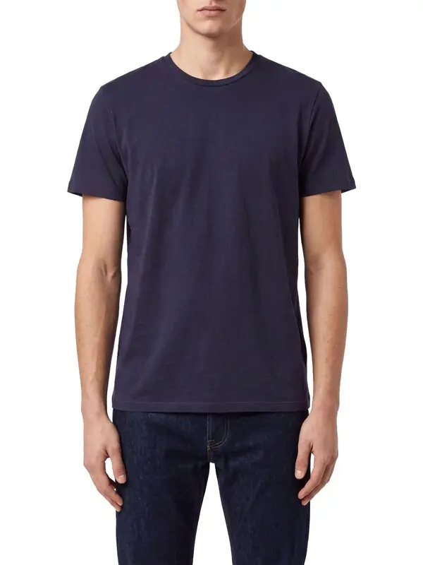 DIESEL® Slim Fit Crew Neck T-shirt In Cotton And Lyocell Blend - Black