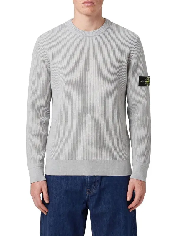 Stone Island Slim Fit Crewneck Wool Sweater - Sand