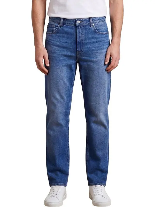 A.p.c. Martin Straight-leg Mid-rise Cotton Denim Jeans - Blue