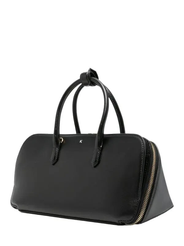 Alaïa Delta Small Leather Handbag - Black
