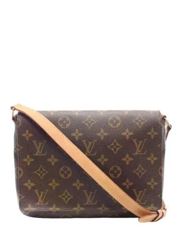 LOUIS VUITTON 2004 Musette Tango Monogram Cross Bodybag - Brown
