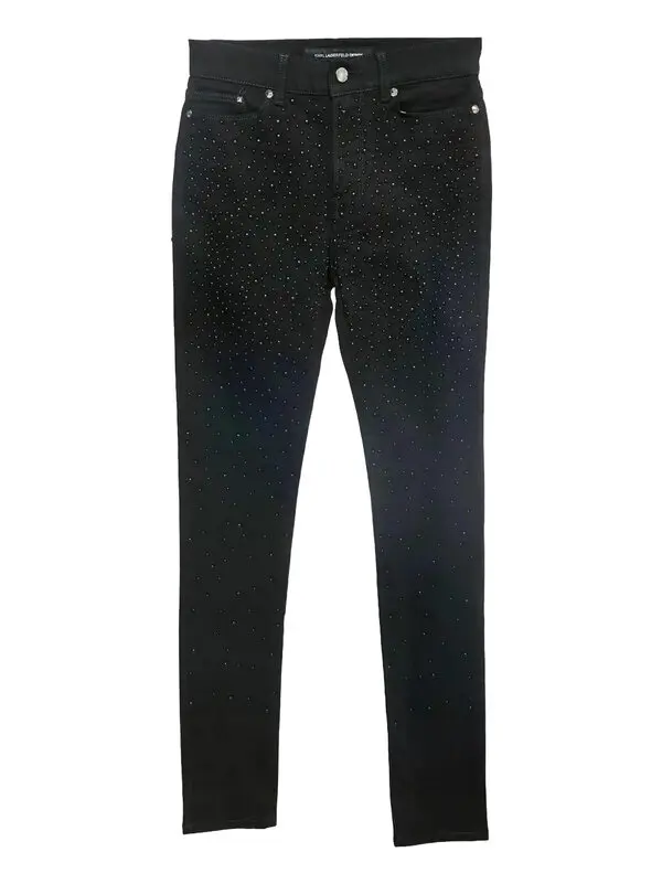 Karl Lagerfeld Embellished Jeans - Black