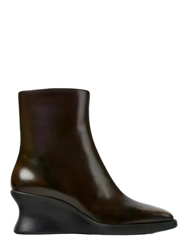 Camper Louise Leather Ankle Boots - Brown