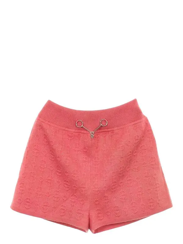 Hermès 2010s Cliquetis Knit Shorts - Red