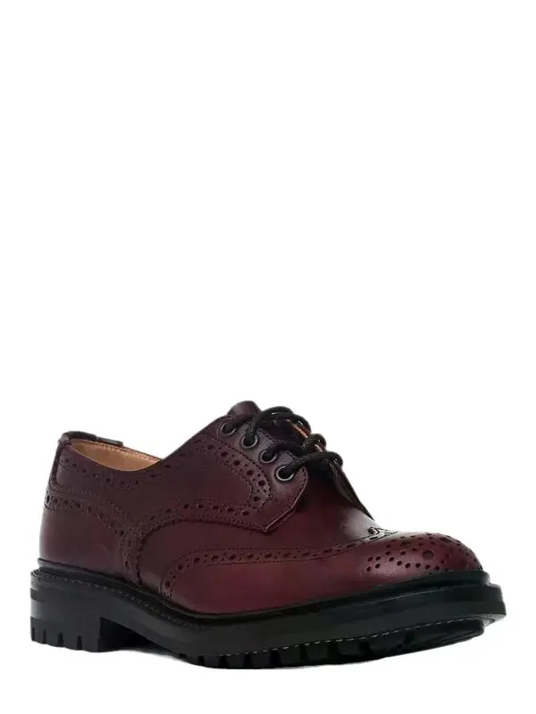 TRICKER'S Bourton Wingtip Brogues - Red