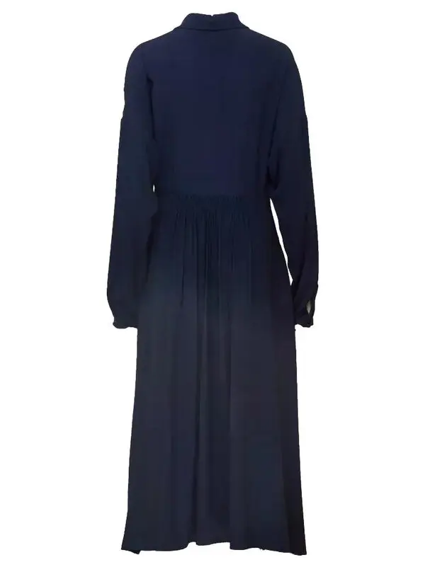 N°21 Gathered-waist Shirt Dress - Blue